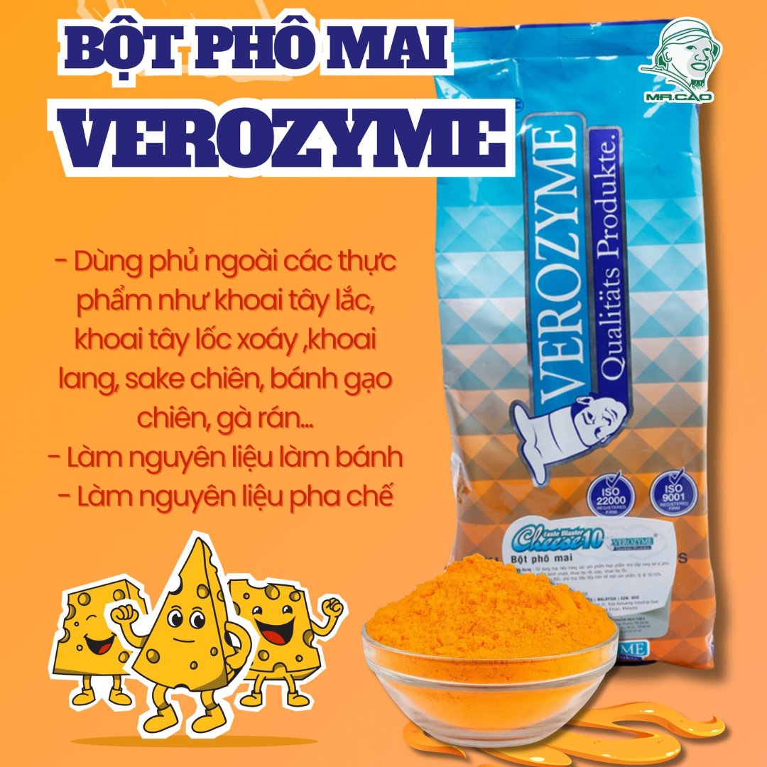 BỘT PHÔ MAI – CHEESE POWDER VEROZYME 1KG – MrCao Mart