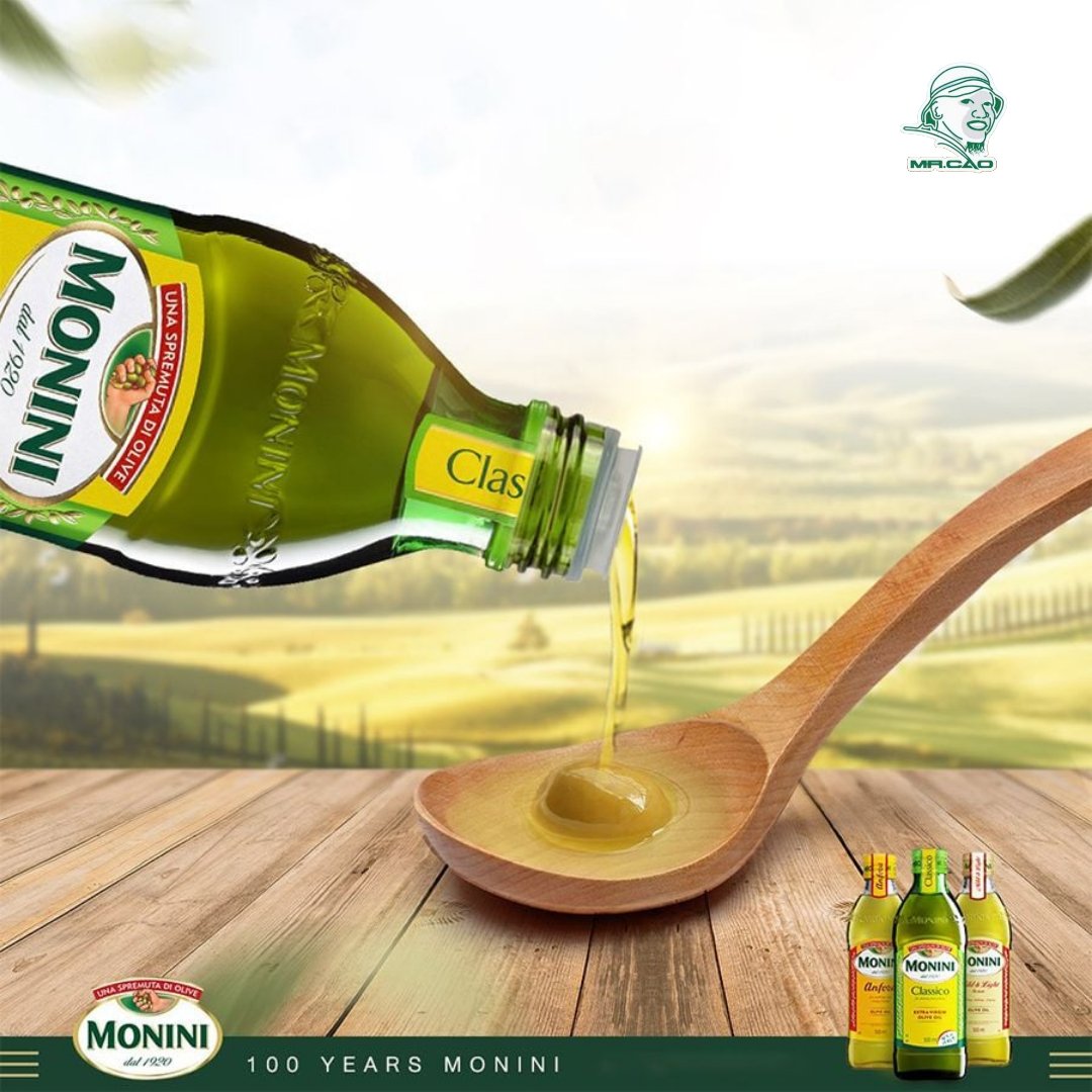 DẦU OLIVE NGUYÊN CHẤT – EXTRA VIRGIN MONINI 250ML – MrCao Mart