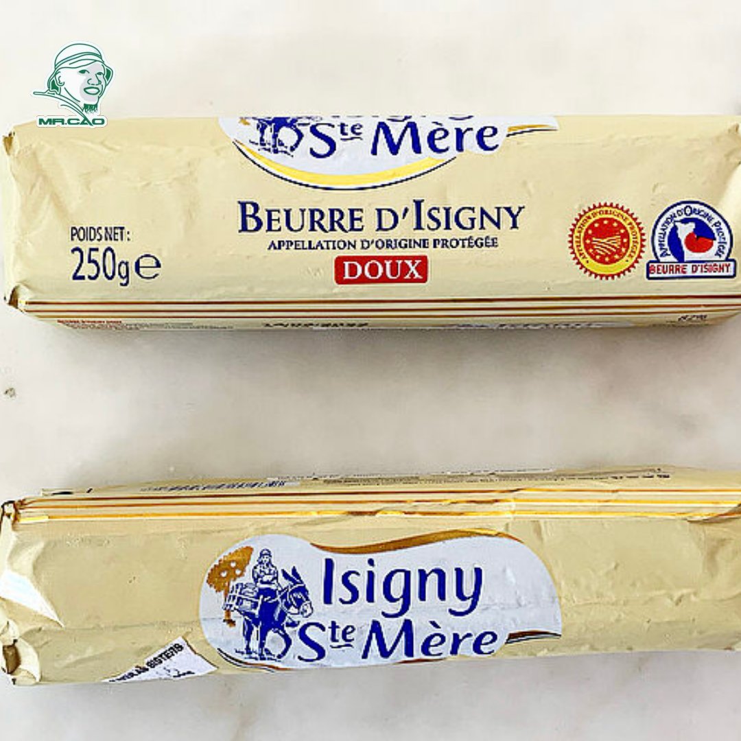 BƠ LẠT CAO CẤP – AOP BUTTER ROLL UNSALTED ISIGNY 250G – MrCao Mart