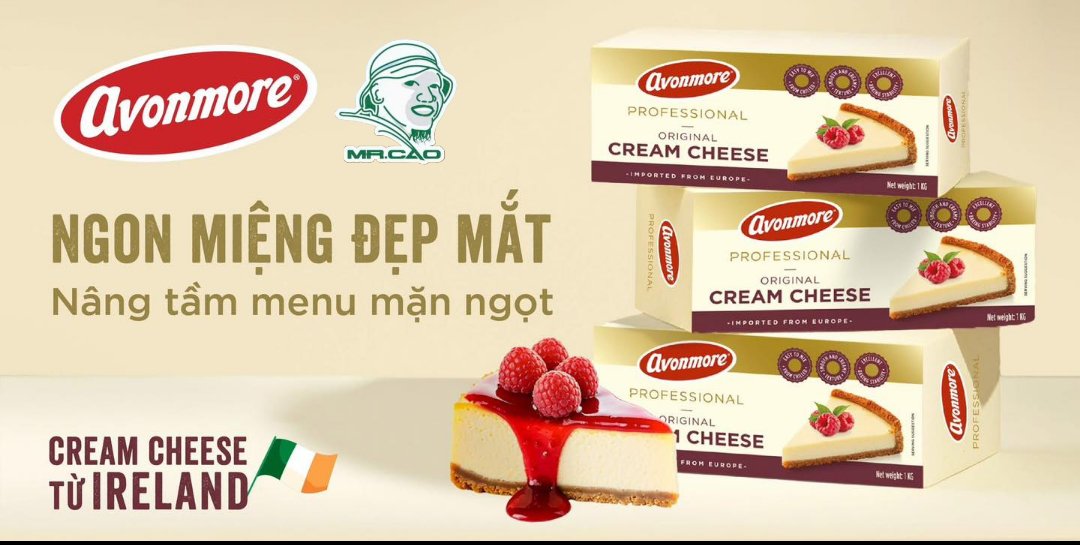 PHÔ MAI KEM – CREAM CHEESE AVONMORE 1KG – MrCao Mart